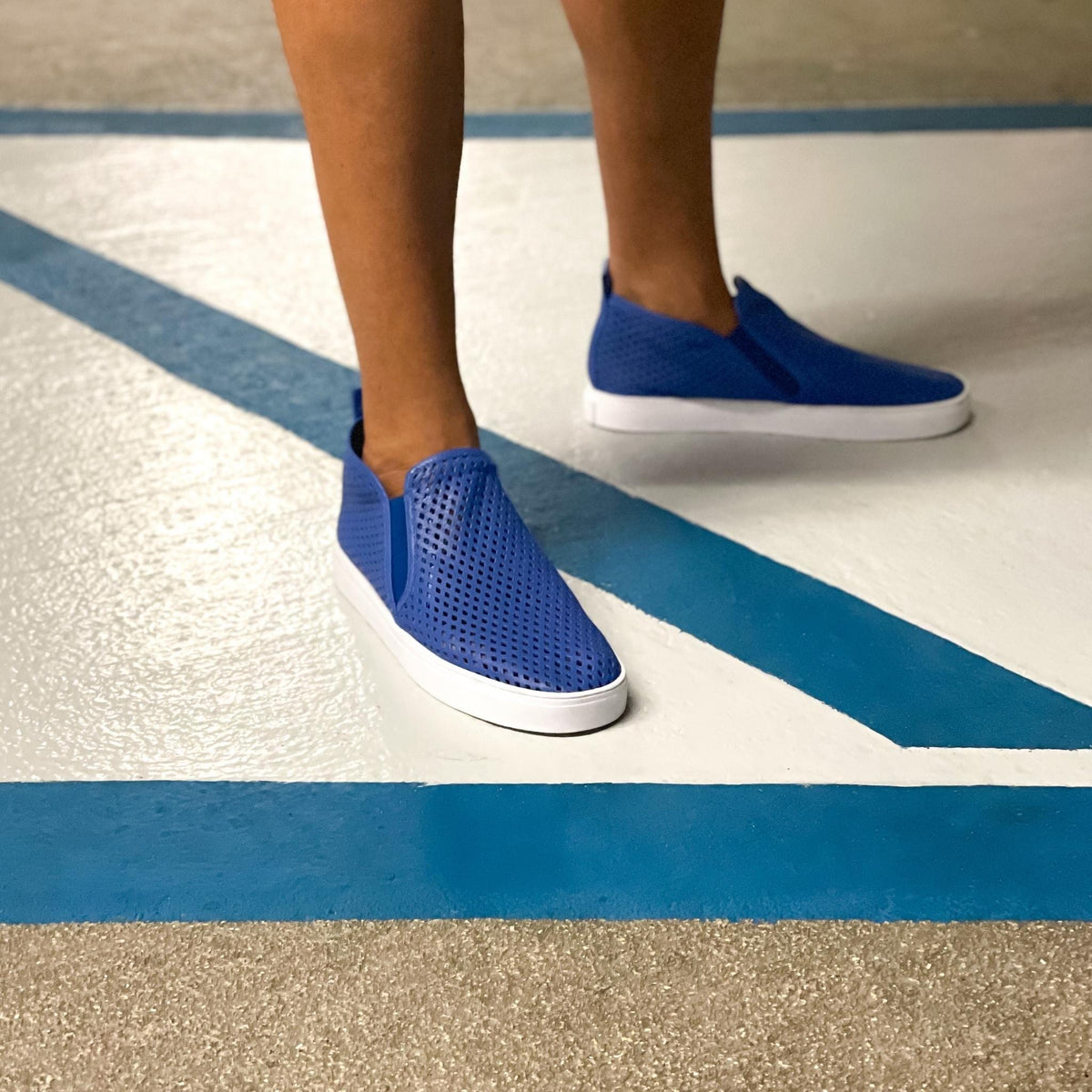 Jibs Mid Rise Galaxy Blue | Bio Leather Sneaker Bootie